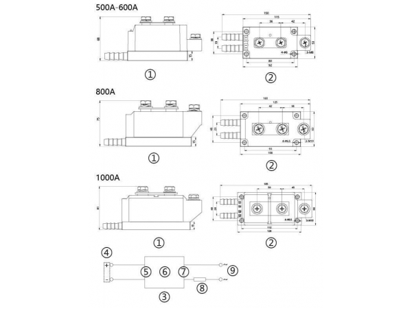 500A-1000A Single Phase Solid State Relay | Switching Device Supplier ...