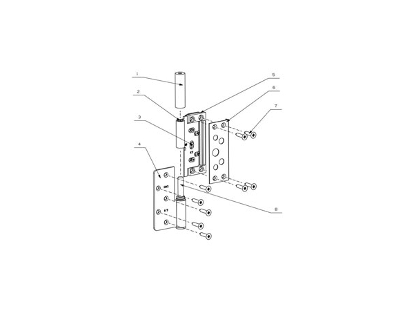 MG-H04-X Adjustable Hinge | Door Hardware Manufacturer | ETW International