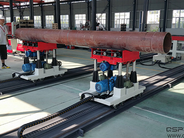 Transverse Pipe Conveying System, QSPT Pipe Fabricating Plant in China ...