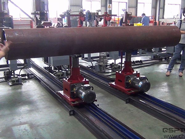 Transverse Pipe Conveying System, QSPT Pipe Fabricating Plant in China ...
