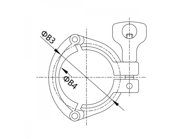 Three Piece Segmented Clamps | Tri Clamps | Lisin | ETW International