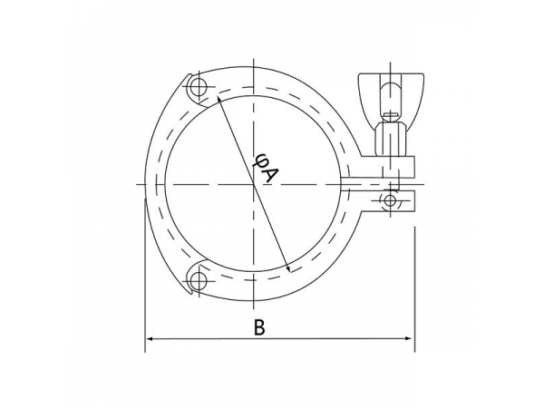 Three Piece Segmented Clamps | Tri Clamps | Lisin | ETW International