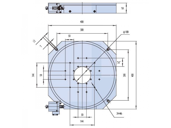 General Motorized Rotation Stages, WN05RA400M | Micro-positioning ...